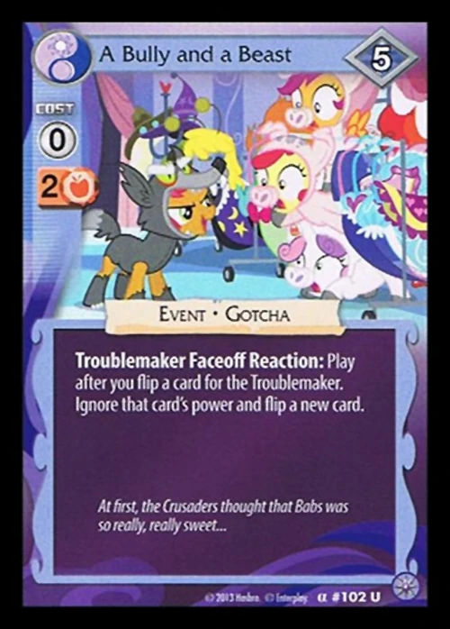 102. A Bully and a Beast | My Little Pony Collectible Card Game Wiki ...