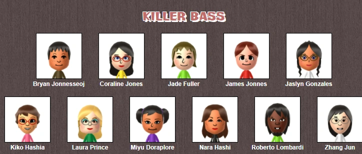 Killer Bass | My Miis Wiki | Fandom