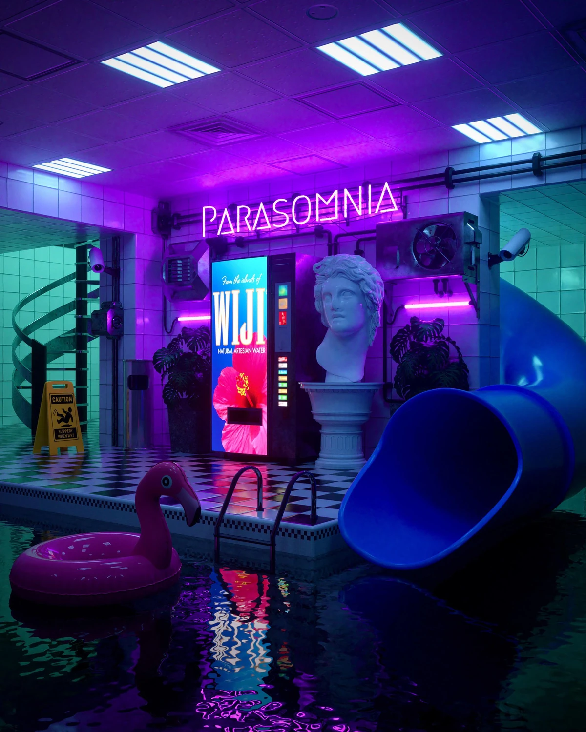 Level 8999 "Vaporwave pools" | My own backrooms levels not a rip off of ...