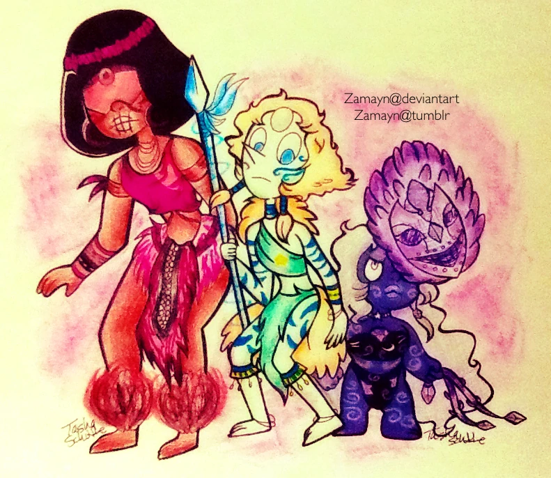 Tribal Warrior Gems By Zamayn | My scratchpad Wiki | Fandom