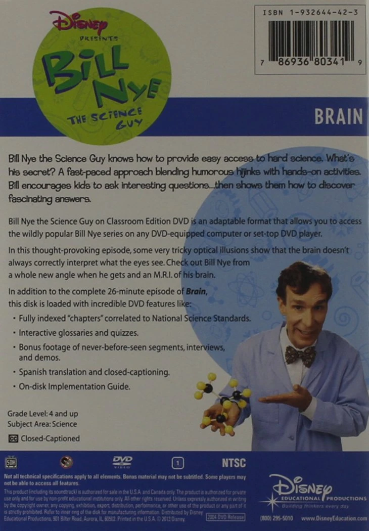 Bill Nye the Science Guy: Brain (Classroom-Edition DVD)/Gallery | My ...