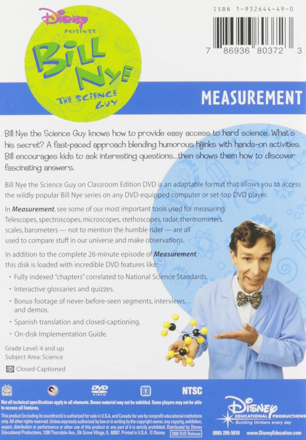 Bill Nye the Science Guy: Measurement (Classroom-Edition DVD)/Gallery ...