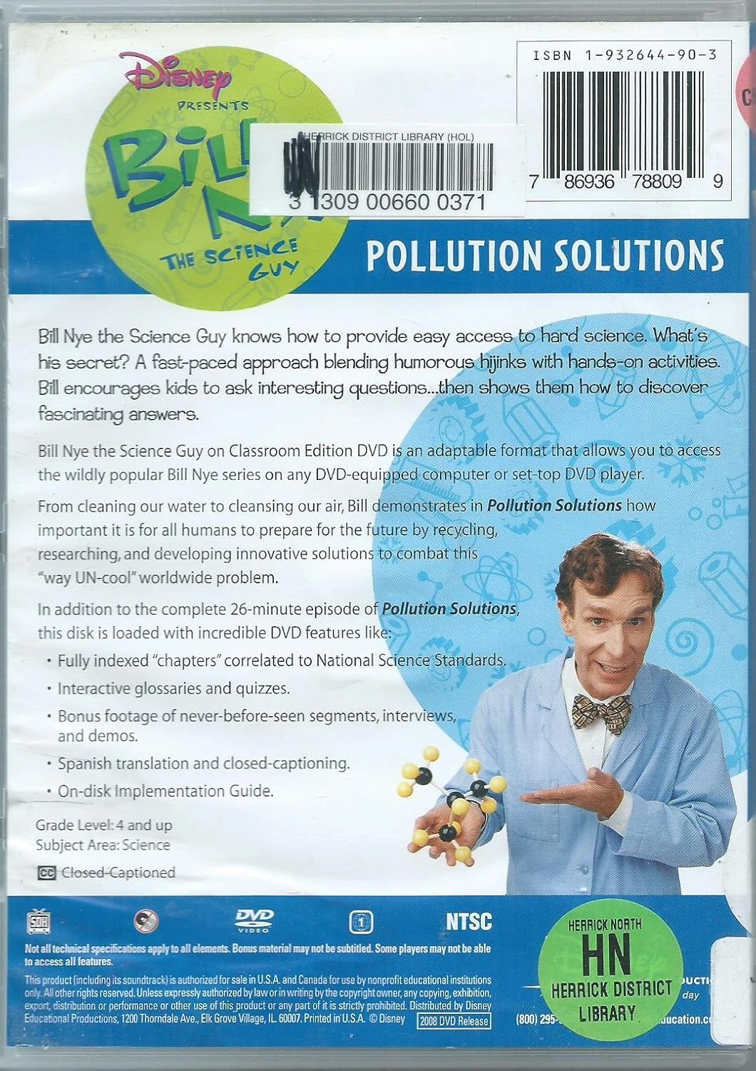 Bill Nye the Science Guy: Pollution Solutions (Classroom-Edition DVD ...