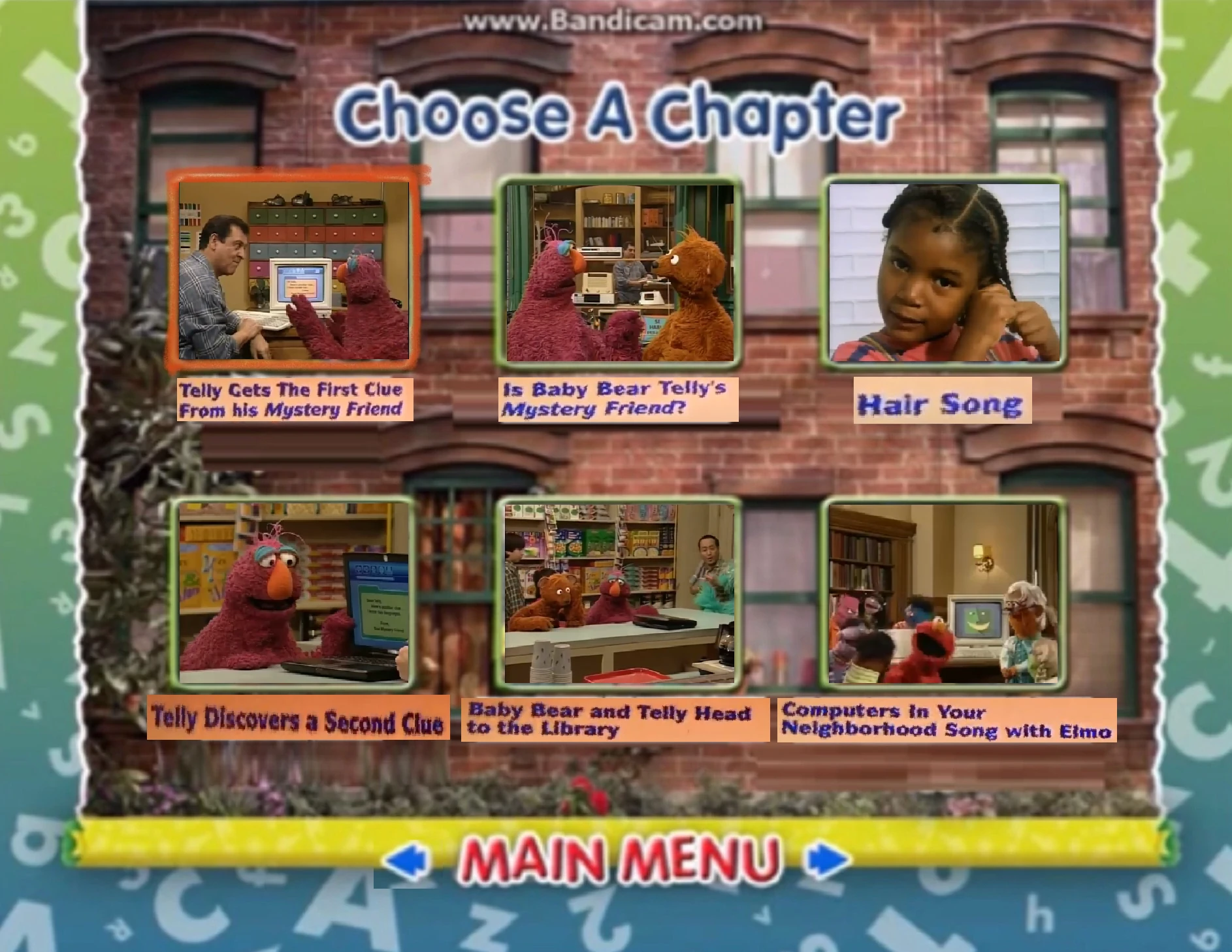 Sesame Street Dvd Menu