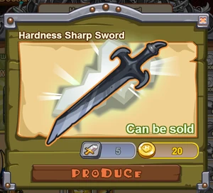 Hardness Sharp Sword | My Weapon Shop Wiki | Fandom