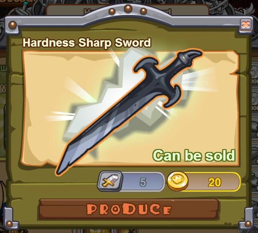 Hardness Sharp Sword | My Weapon Shop Wiki | Fandom