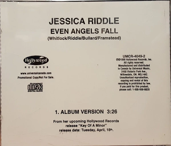 Jessica Riddle:Even Angels Fall | The Real American Top 40 Wiki | Fandom