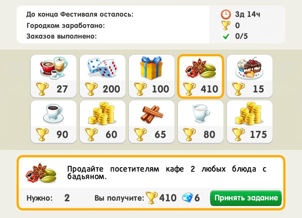 Фестиваль | MyCafe вики | Fandom