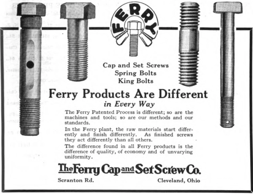 Ferry Cap & Set Screw Company | MyCompanies Wiki | Fandom