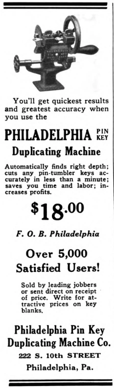 Philadelphia Pin Key Duplicating Machine Company | MyCompanies Wiki ...