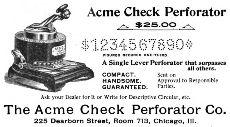 Acme Check Perforator Company | MyCompanies Wiki | Fandom