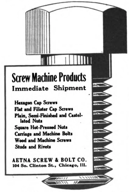Aetna Screw & Bolt Company | MyCompanies Wiki | Fandom