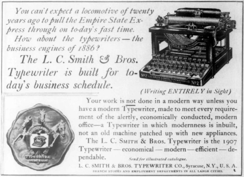 L. C. Smith & Brothers Typewriter Company | MyCompanies Wiki | Fandom