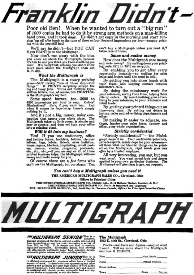 American Multigraph Company | MyCompanies Wiki | Fandom