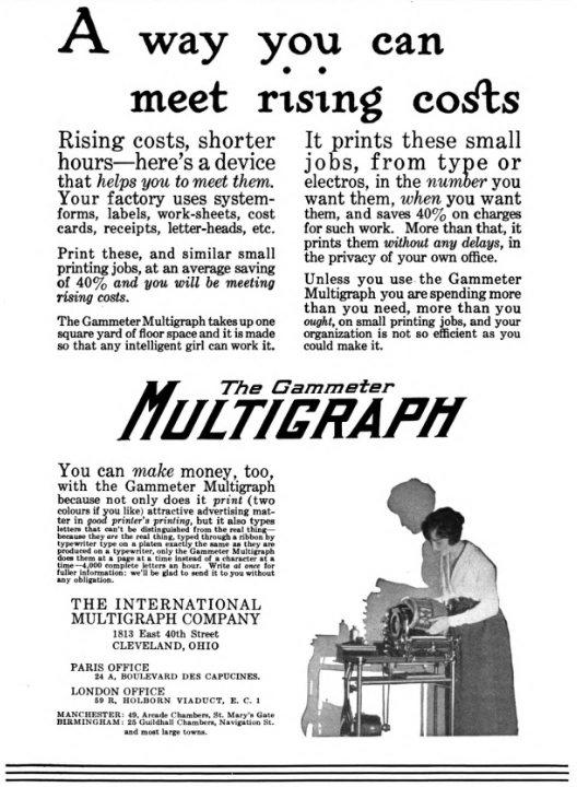 American Multigraph Company | MyCompanies Wiki | Fandom