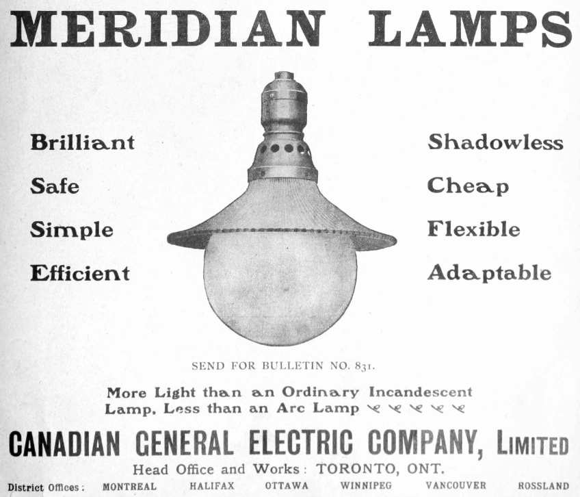 Canadian General Electric Company | MyCompanies Wiki | Fandom