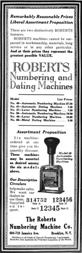 Roberts Numbering Machine Company | MyCompanies Wiki | Fandom