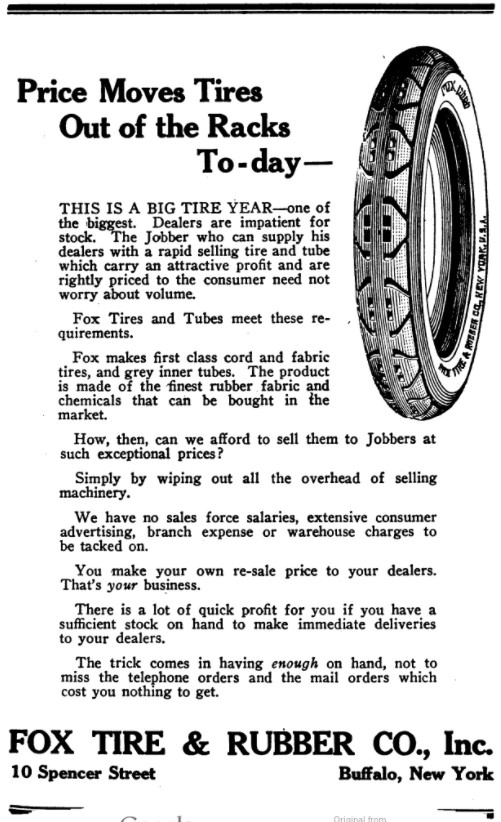 Fox Tire & Rubber Company | MyCompanies Wiki | Fandom
