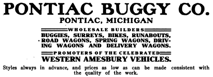Pontiac Buggy Company | MyCompanies Wiki | Fandom