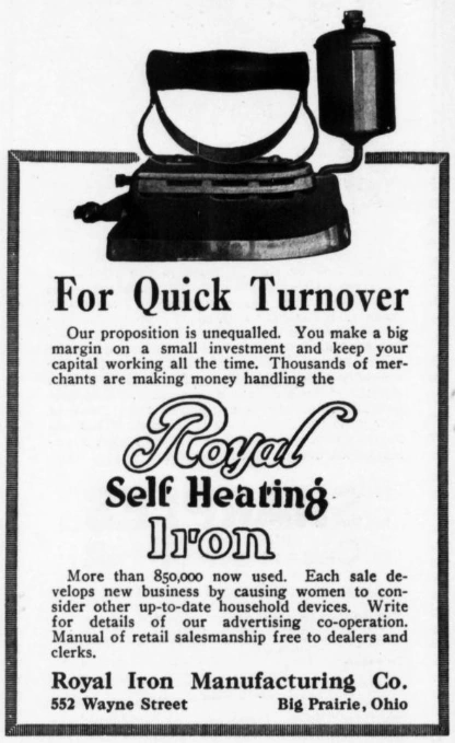 Royal Self-Heating Iron Company | MyCompanies Wiki | Fandom