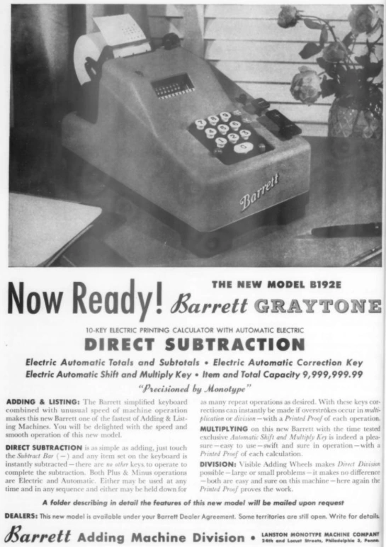 Barrett Adding Machine Company | MyCompanies Wiki | Fandom