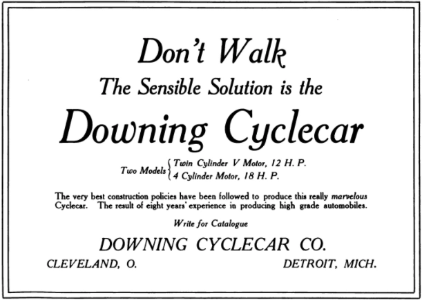 Downing Cyclecar Company | MyCompanies Wiki | Fandom