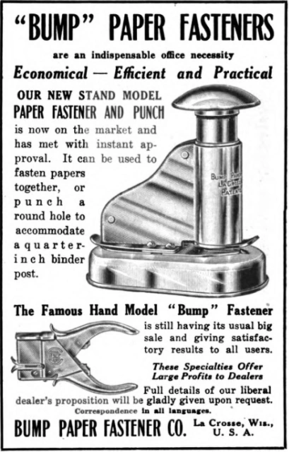 Bump Paper Fastener Company | MyCompanies Wiki | Fandom