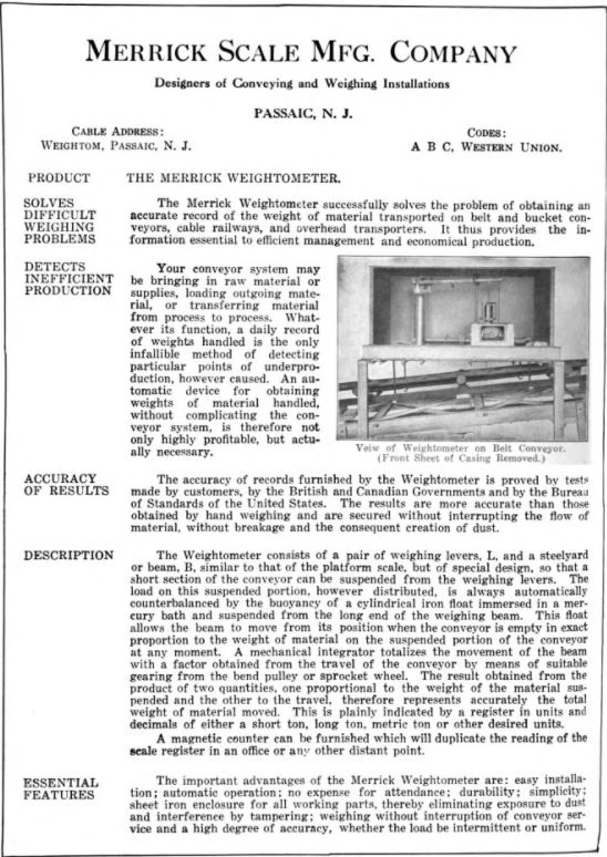 Merrick Scale Manufacturing Company | MyCompanies Wiki | Fandom