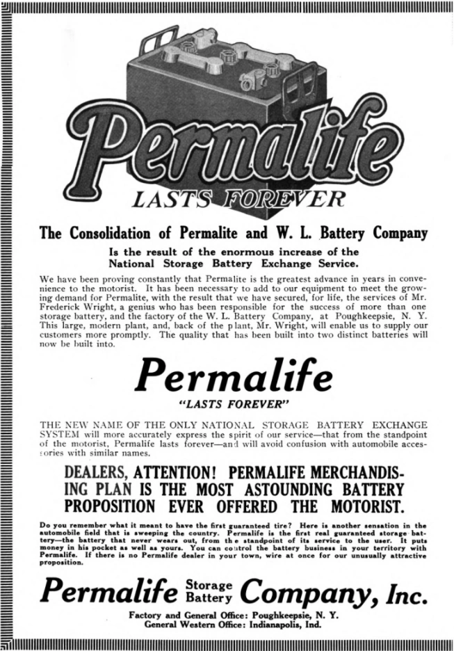 Permalife Storage Battery Company | MyCompanies Wiki | Fandom