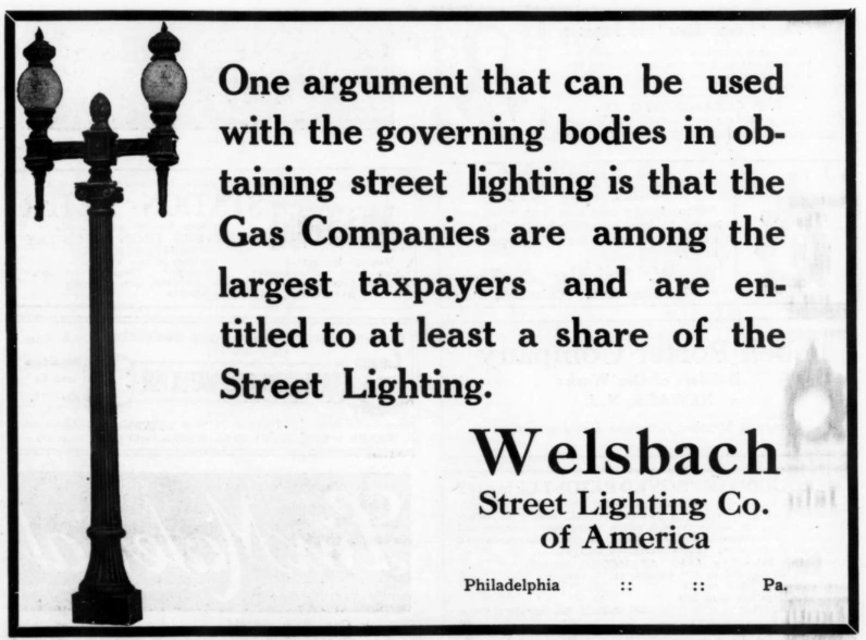 Welsbach Street Lighting Company of America | MyCompanies Wiki | Fandom