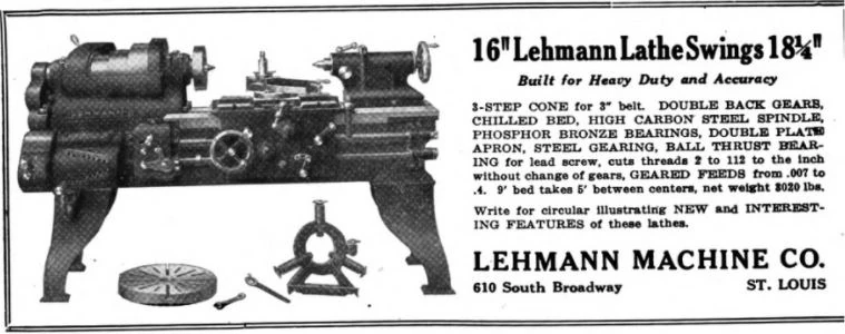 Lehmann Machine Company | MyCompanies Wiki | Fandom