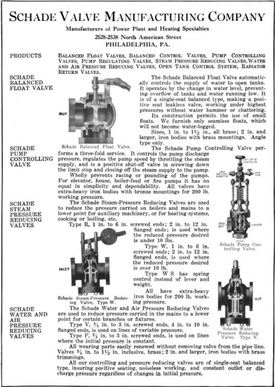 Schade Valve Manufacturing Company | MyCompanies Wiki | Fandom