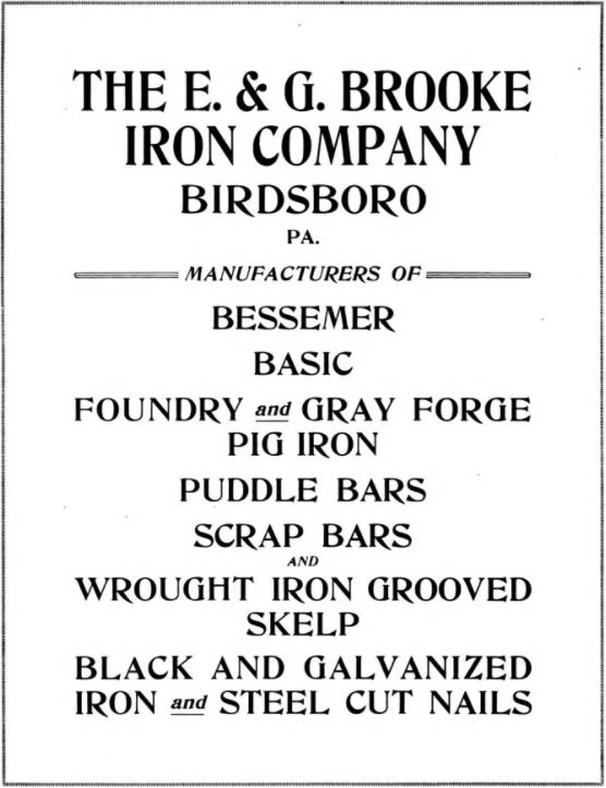 E. & G. Brooke Iron Company | MyCompanies Wiki | Fandom