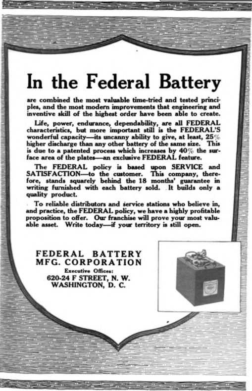 Federal Battery Manufacturing Corporation | MyCompanies Wiki | Fandom