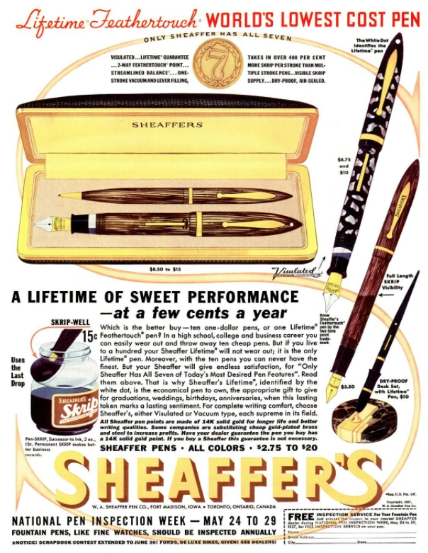 W. A. Sheaffer Pen Company | MyCompanies Wiki | Fandom