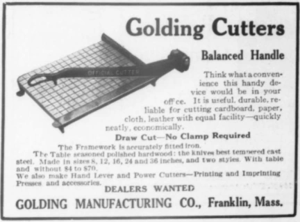 Golding Manufacturing Company | MyCompanies Wiki | Fandom