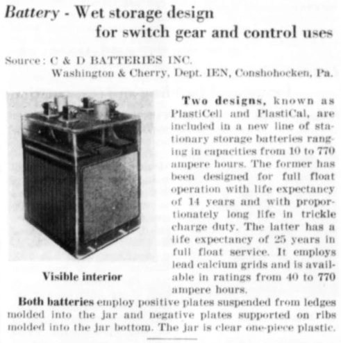 C. & D. Batteries, Inc. | MyCompanies Wiki | Fandom