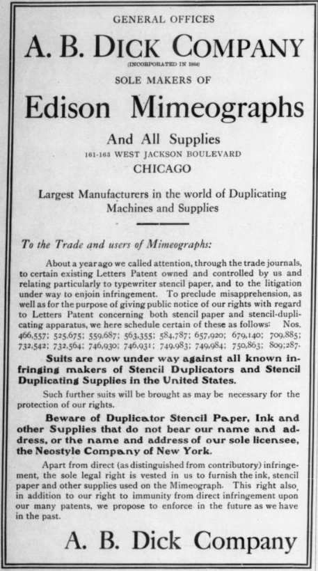 A. B. Dick Company | MyCompanies Wiki | Fandom