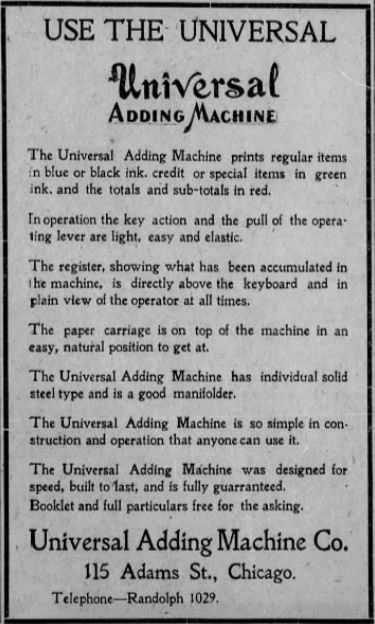 Universal Adding Machine Company | MyCompanies Wiki | Fandom