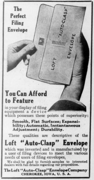 Loft Auto-Clasp Envelope Company | MyCompanies Wiki | Fandom