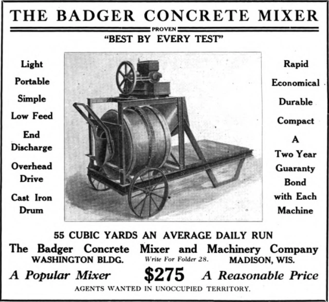 Badger Concrete Mixer & Machinery Company | MyCompanies Wiki | Fandom
