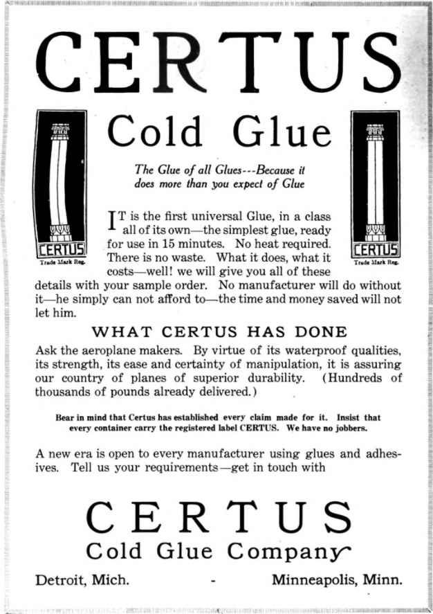 Certus Cold Glue Company | MyCompanies Wiki | Fandom