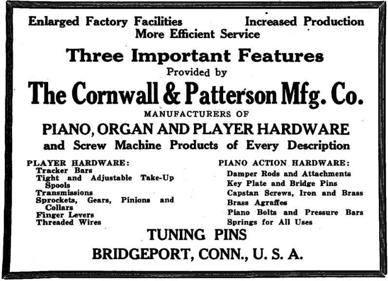 Cornwall & Patterson Manufacturing Company | MyCompanies Wiki | Fandom