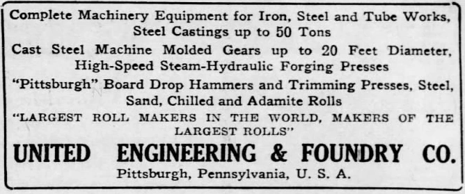 United Engineering & Foundry Company | MyCompanies Wiki | Fandom