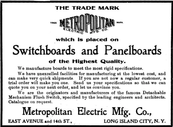 Metropolitan Electric Manufacturing Company | MyCompanies Wiki | Fandom