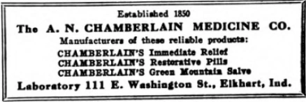 A. N. Chamberlain Medicine Company | MyCompanies Wiki | Fandom