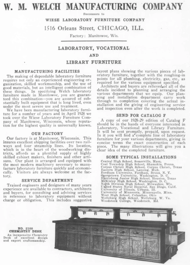 W. M. Welch Manufacturing Company | MyCompanies Wiki | Fandom