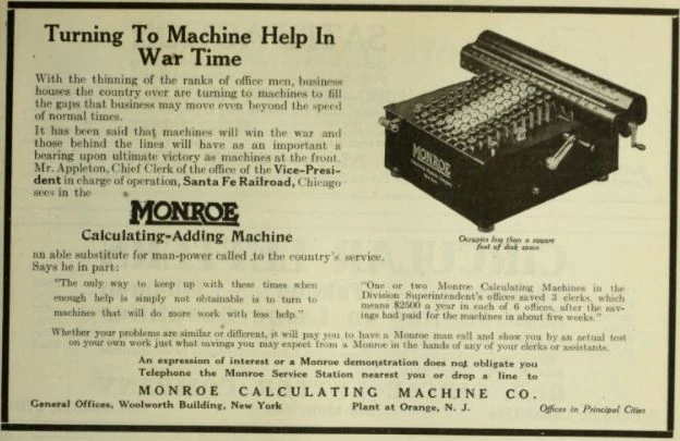 Monroe Calculating Machine Company | MyCompanies Wiki | Fandom