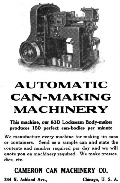 Cameron Can Machinery Company | MyCompanies Wiki | Fandom