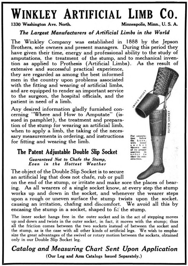 Winkley Artificial Limb Company | MyCompanies Wiki | Fandom